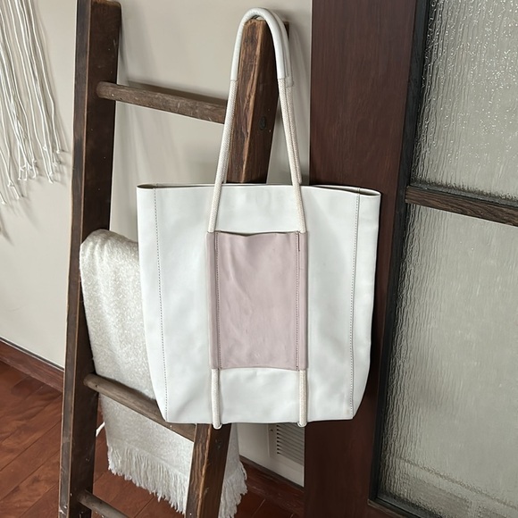 rag & bone | Bags | Rag And Bone Passport Large Leather Tote Bag New ...